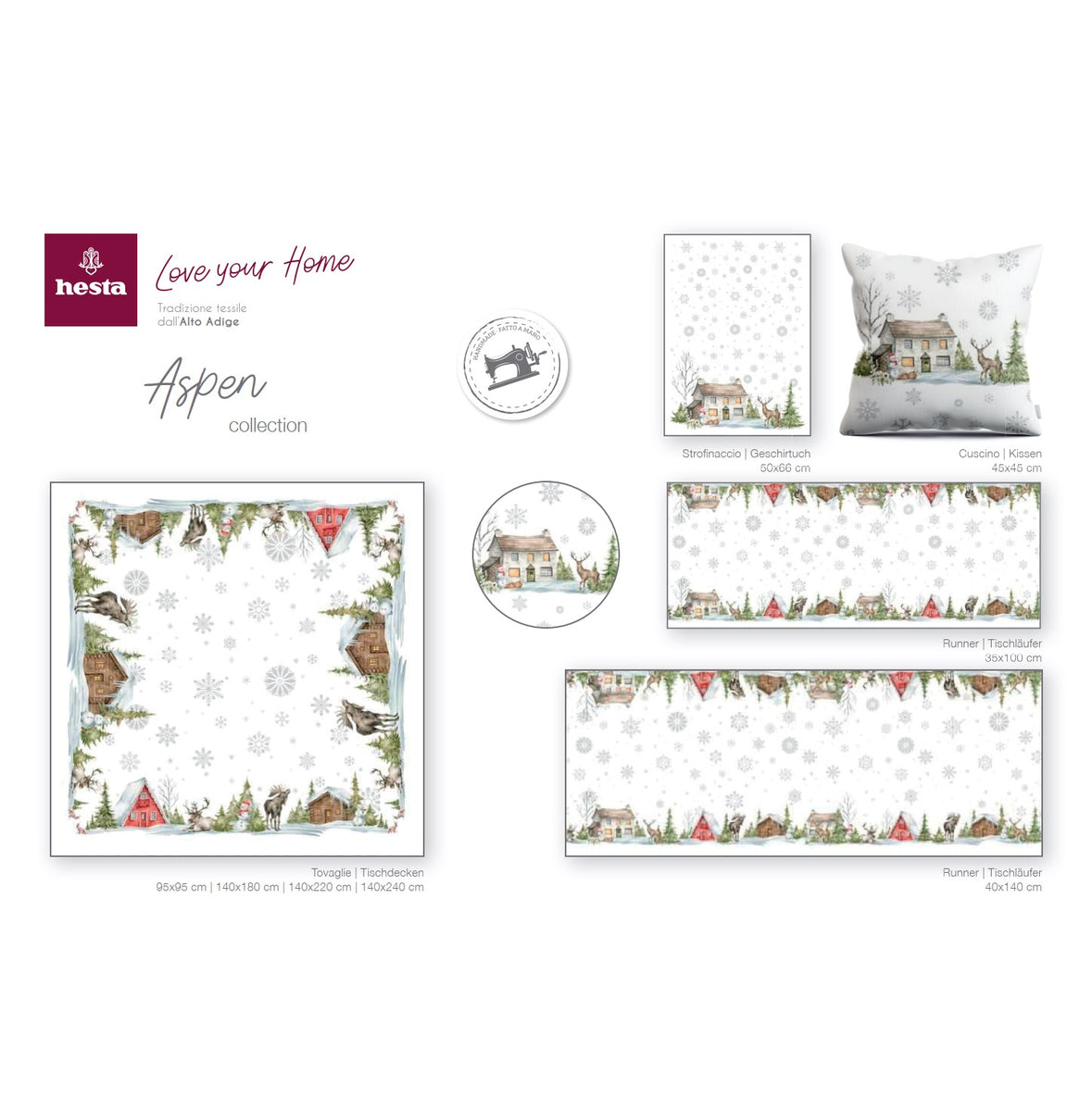 ASPEN Runner Placemat, Printed Cotton – hesta